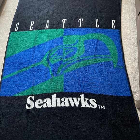 NFL | Bedding | Vintage Nfl Seattle Seahawks Biderlack Blanket | Poshmark